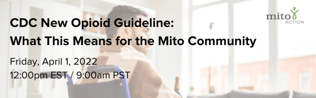 CDC New Opioid Guideline – What This Means for the Mito Community ...
