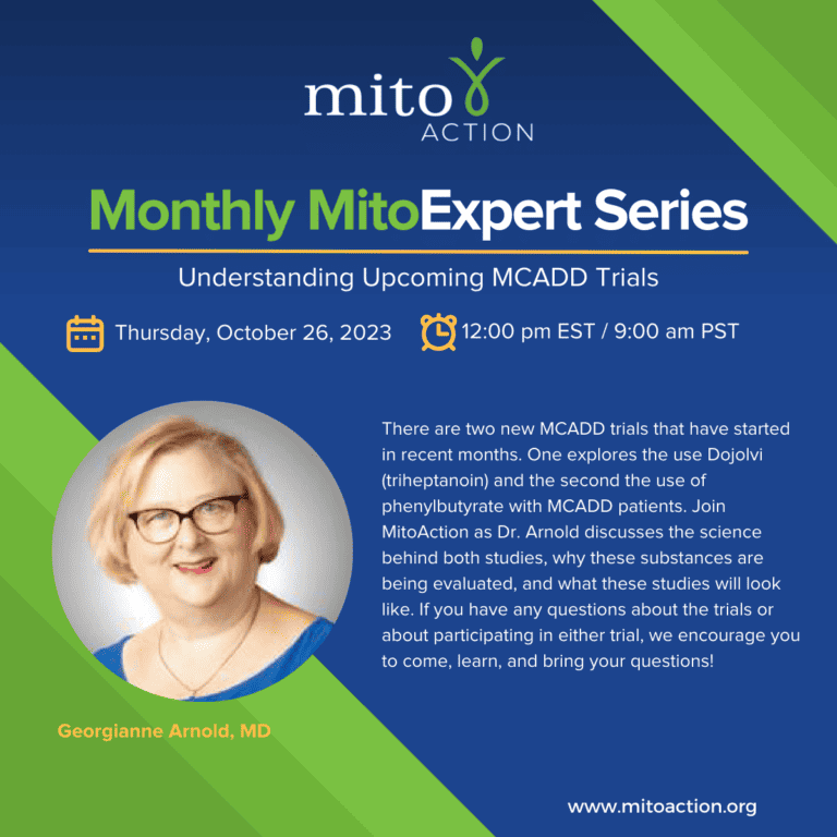 Expert Series: Understanding Upcoming MCADD Trials - MitoAction